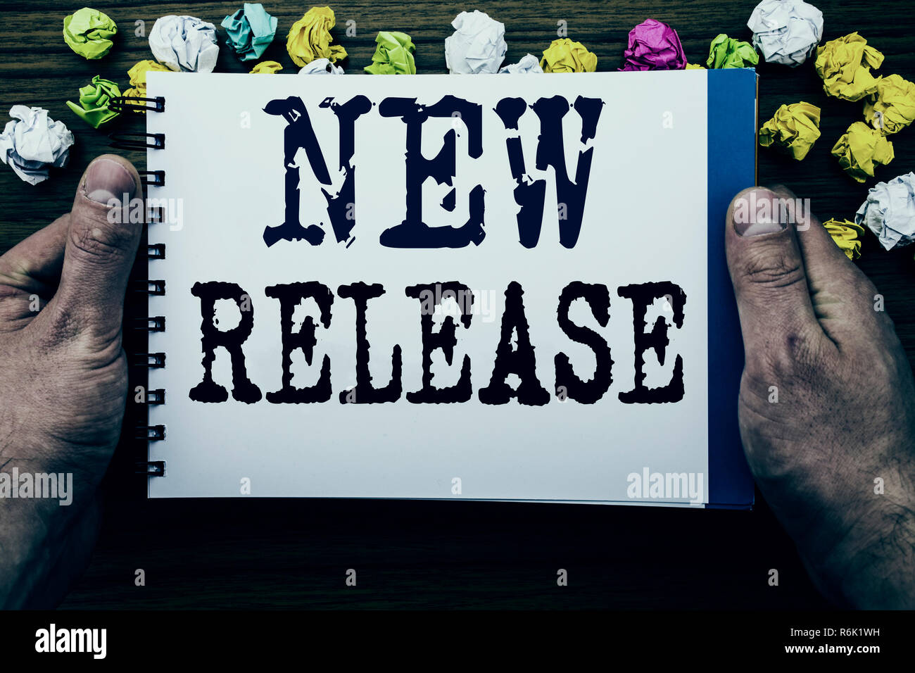Writing text showing New Release . Business concept for Technology ...
