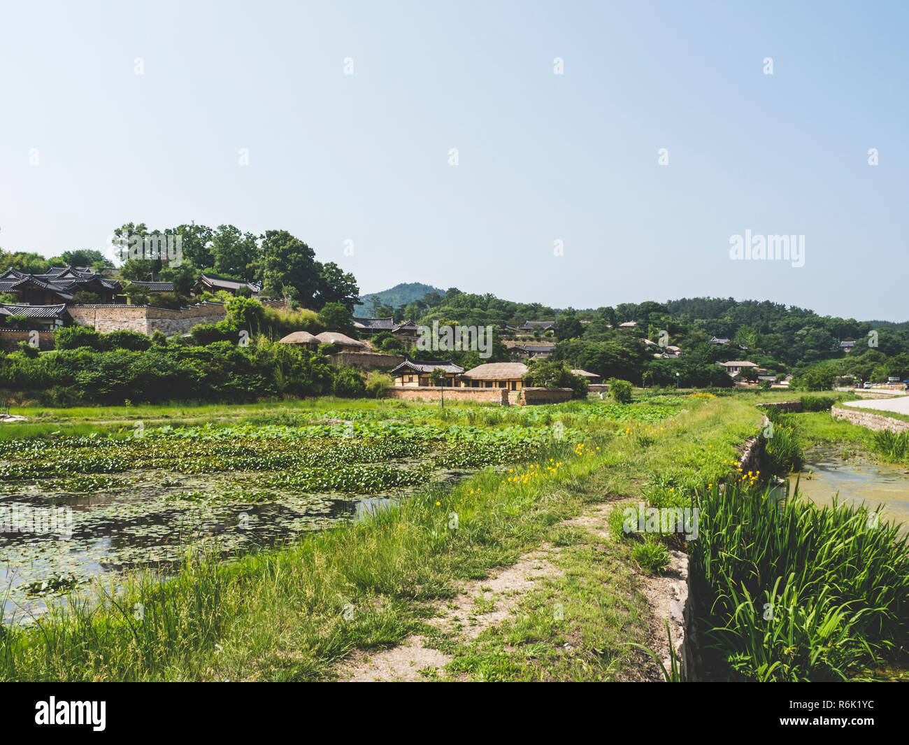 Asian houses in the traditional village, South Korea Stock Photo - Alamy