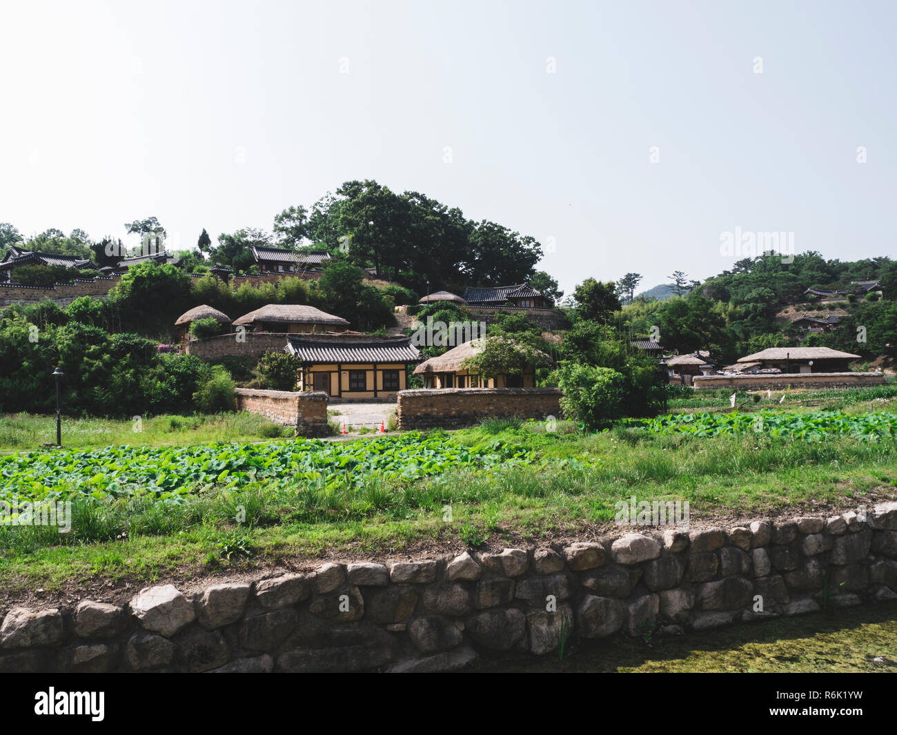 Asian houses in the traditional village, South Korea Stock Photo - Alamy