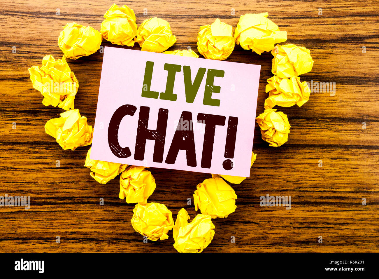 Word, writing Live Chat . Business concept for Communication Livechat ...