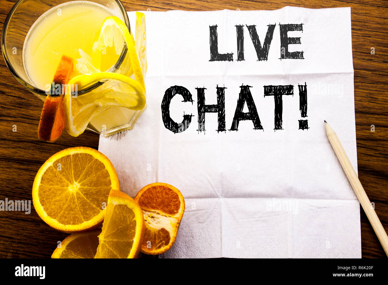 Conceptual text caption showing Live Chat . Concept for Communication ...