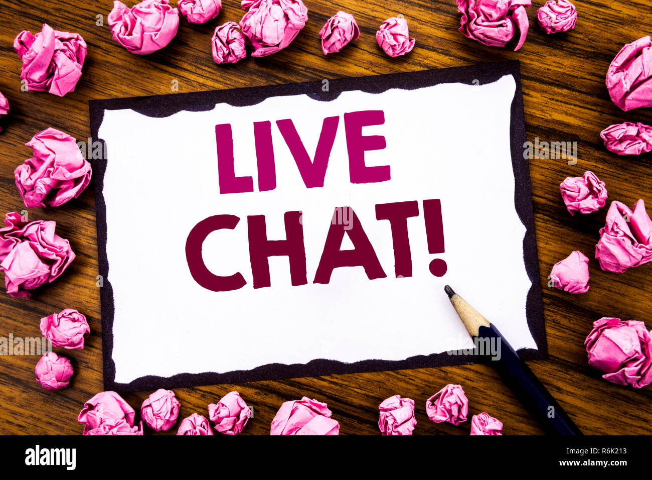 Hand writing text caption inspiration showing Live Chat . Business ...