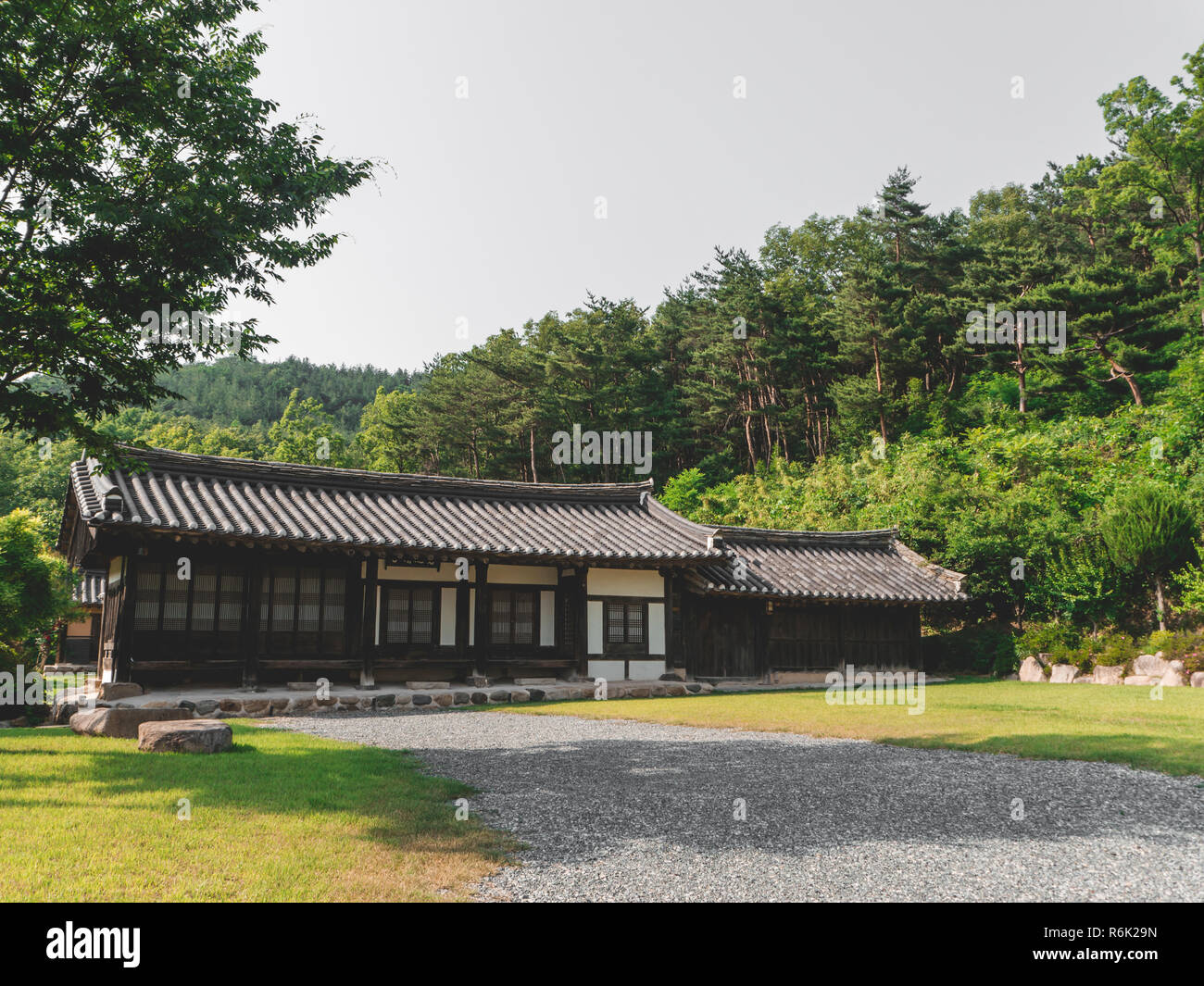 Beautiful asian house in the traditional village, South Korea Stock ...