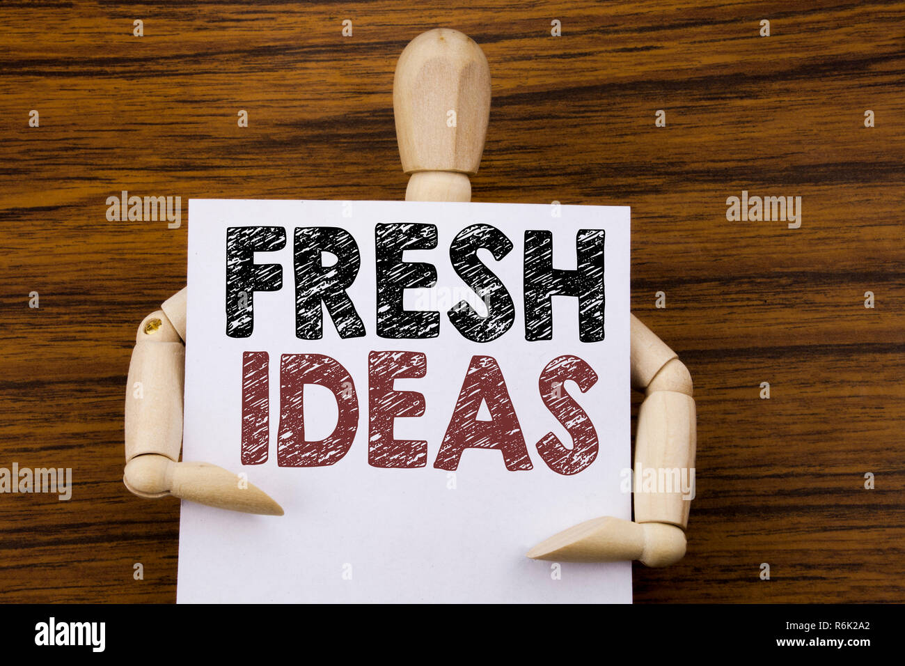 Conceptual hand writing text caption inspiration showing Fresh Ideas ...