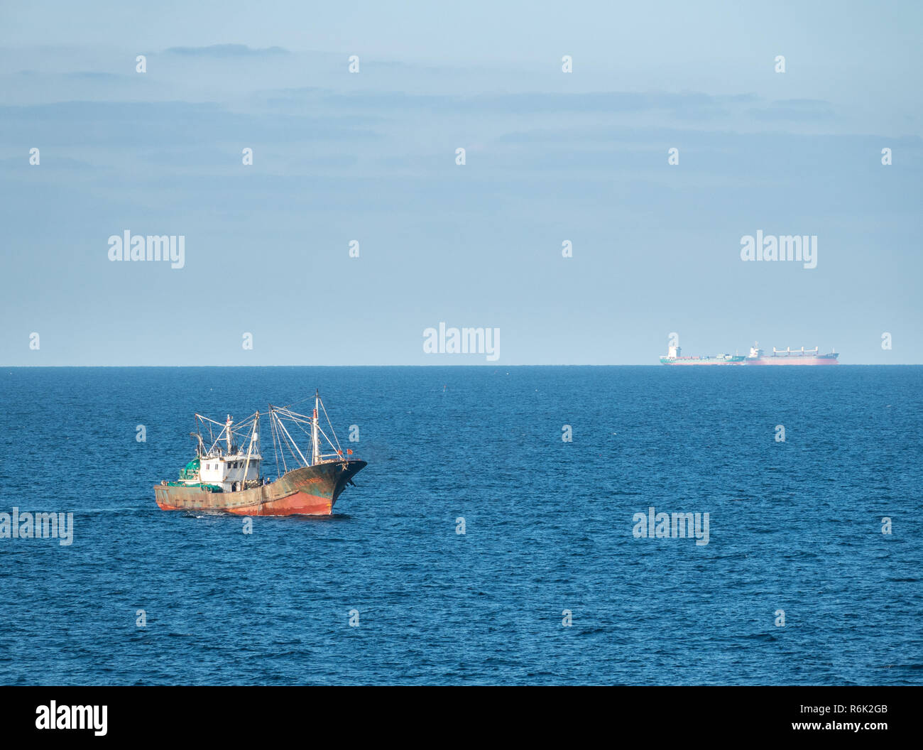 Blue trawler hi-res stock photography and images - Alamy