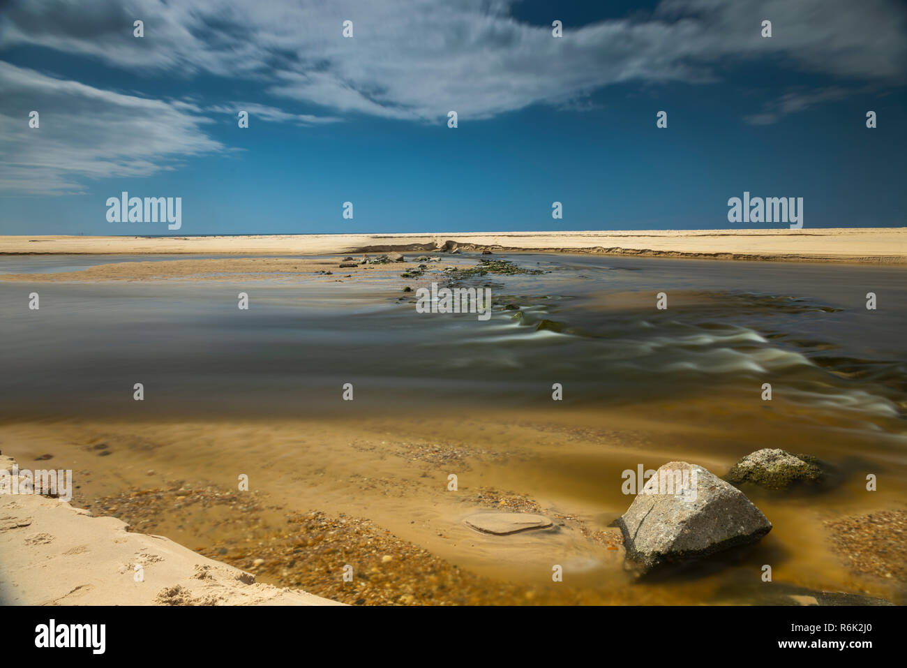 Long Pause, tide going out, France Stock Photo - Alamy