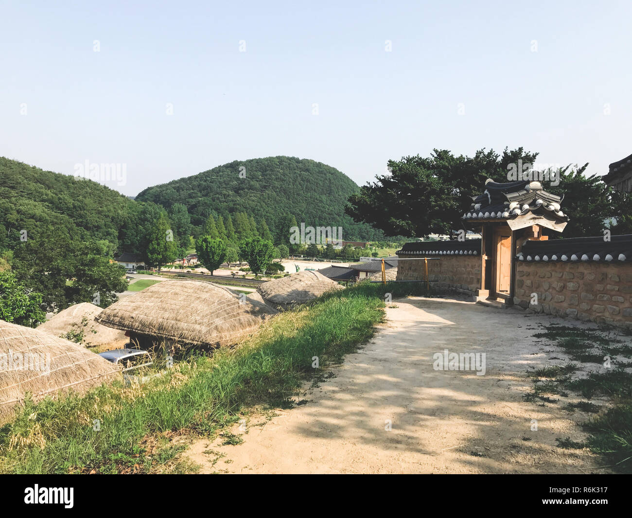 Old asian house in the traditional korean village. South Korea Stock ...