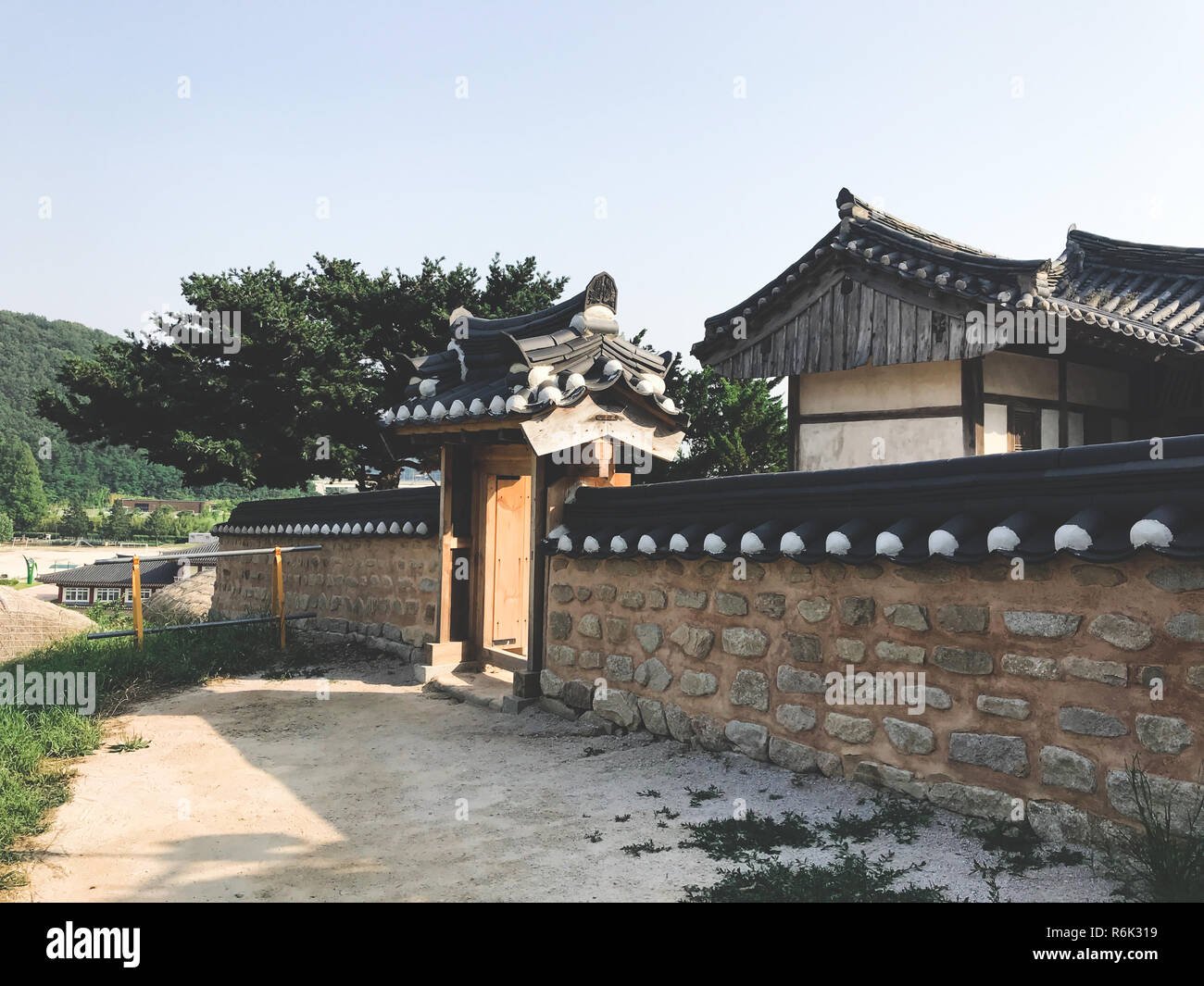 Old asian house in the traditional korean village. South Korea Stock ...