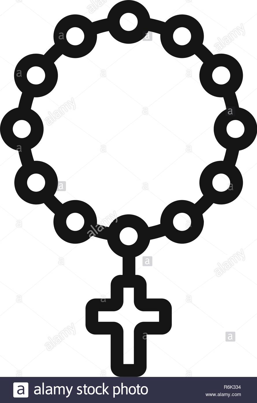 Holy Bible Rosary Book Prayer Religion Faith Holy Stock Vector Images ...