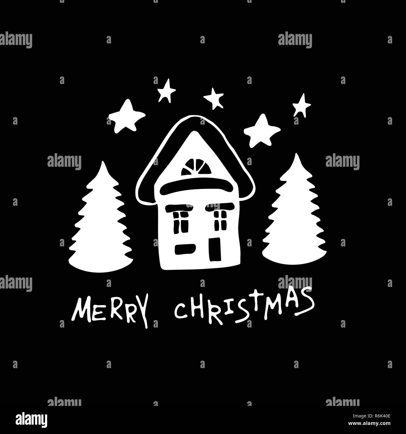 Collection typography lettering text Black and White Stock Photos ...