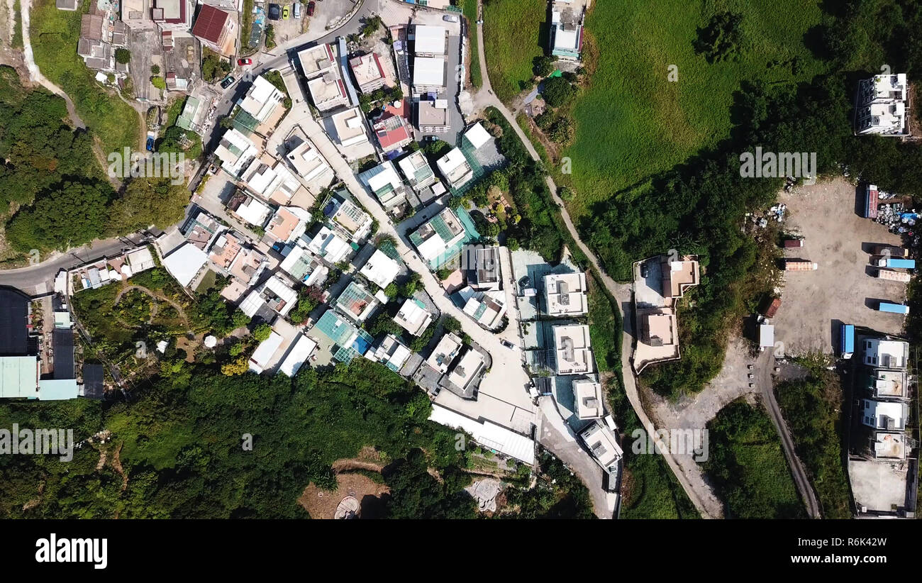 Top view of Hong Kong countryside side Stock Photo - Alamy