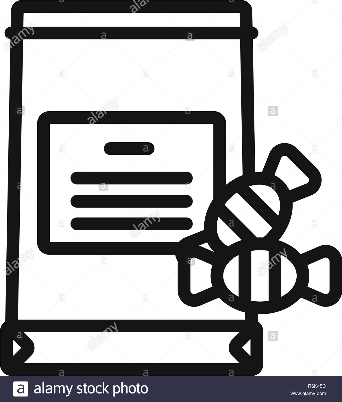 Outline Candy Cane Black and White Stock Photos & Images - Alamy