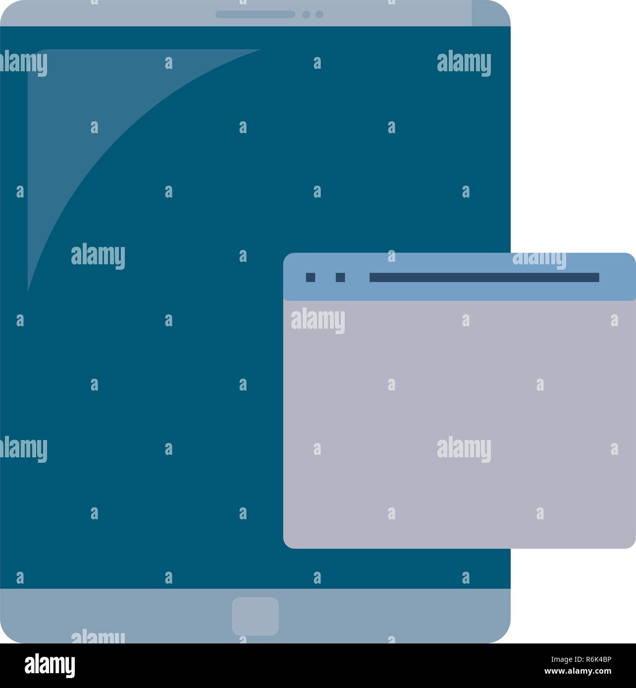 cellphone website mobile white background vector illustration Stock ...