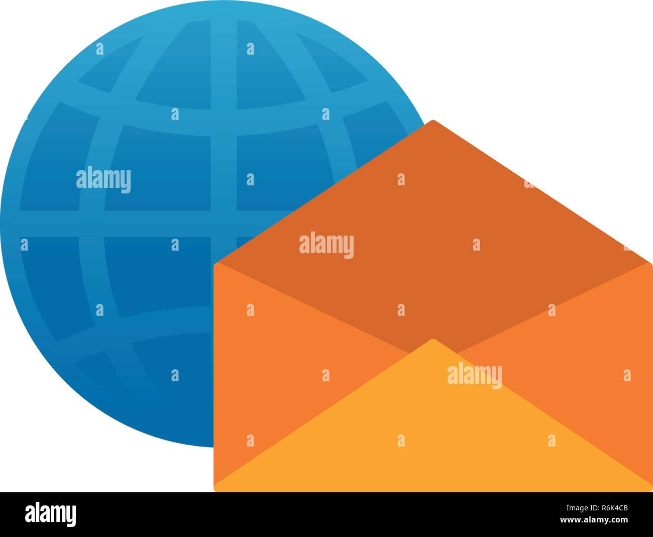 world email on white background vector illustration Stock Vector Image ...