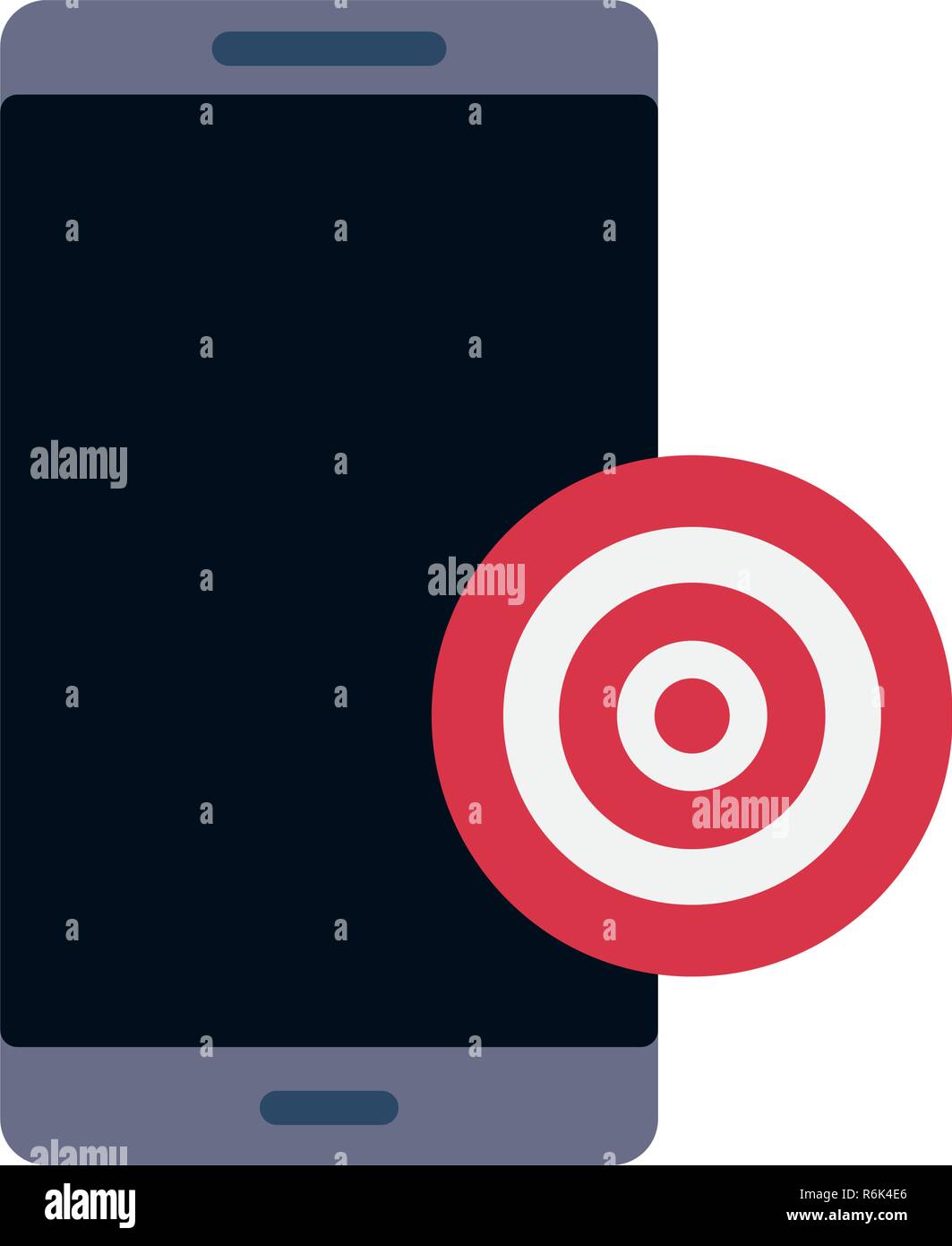 cellphone target on white background vector illustration Stock Vector ...