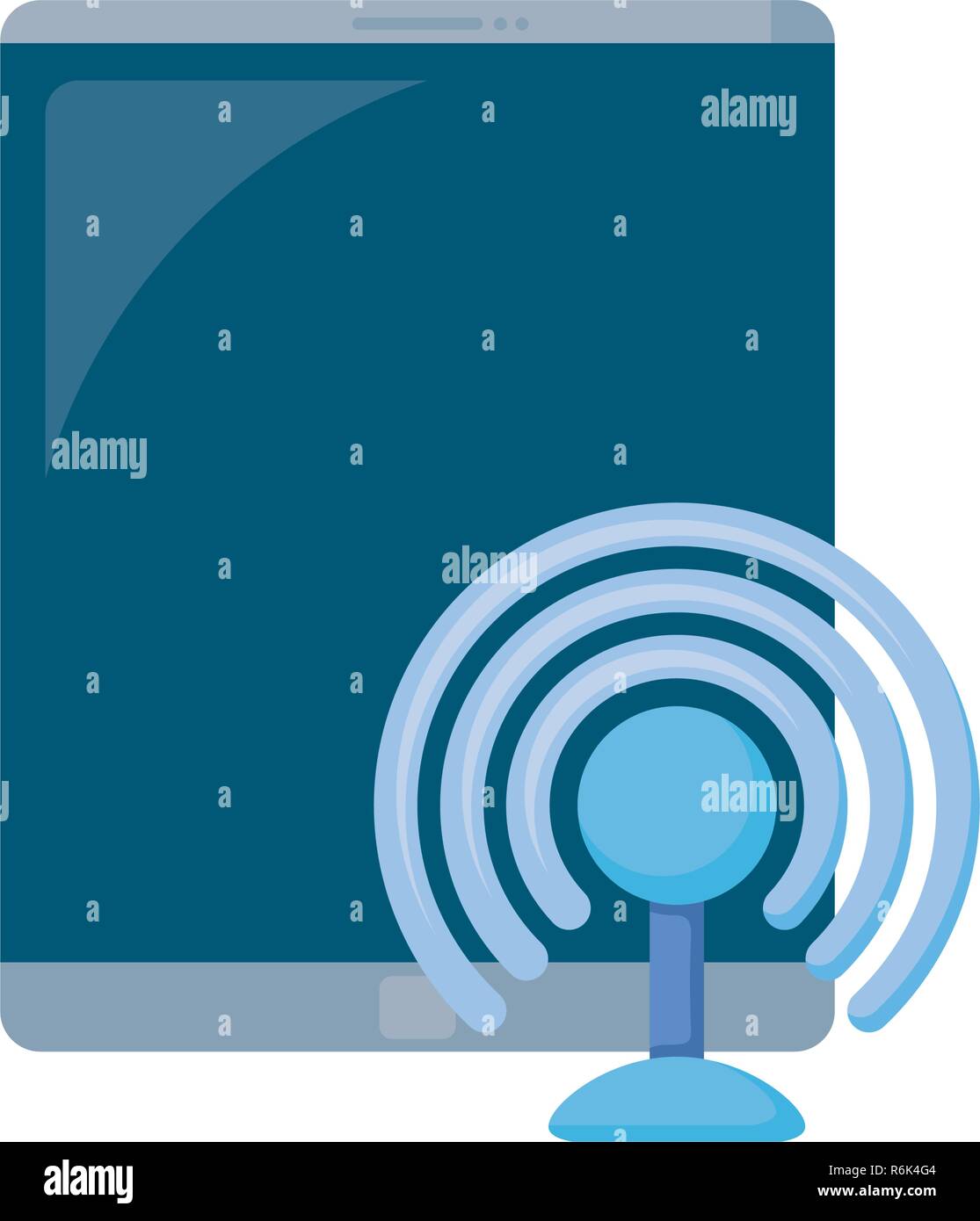 mobile wifi internet on white background vector illustration Stock ...