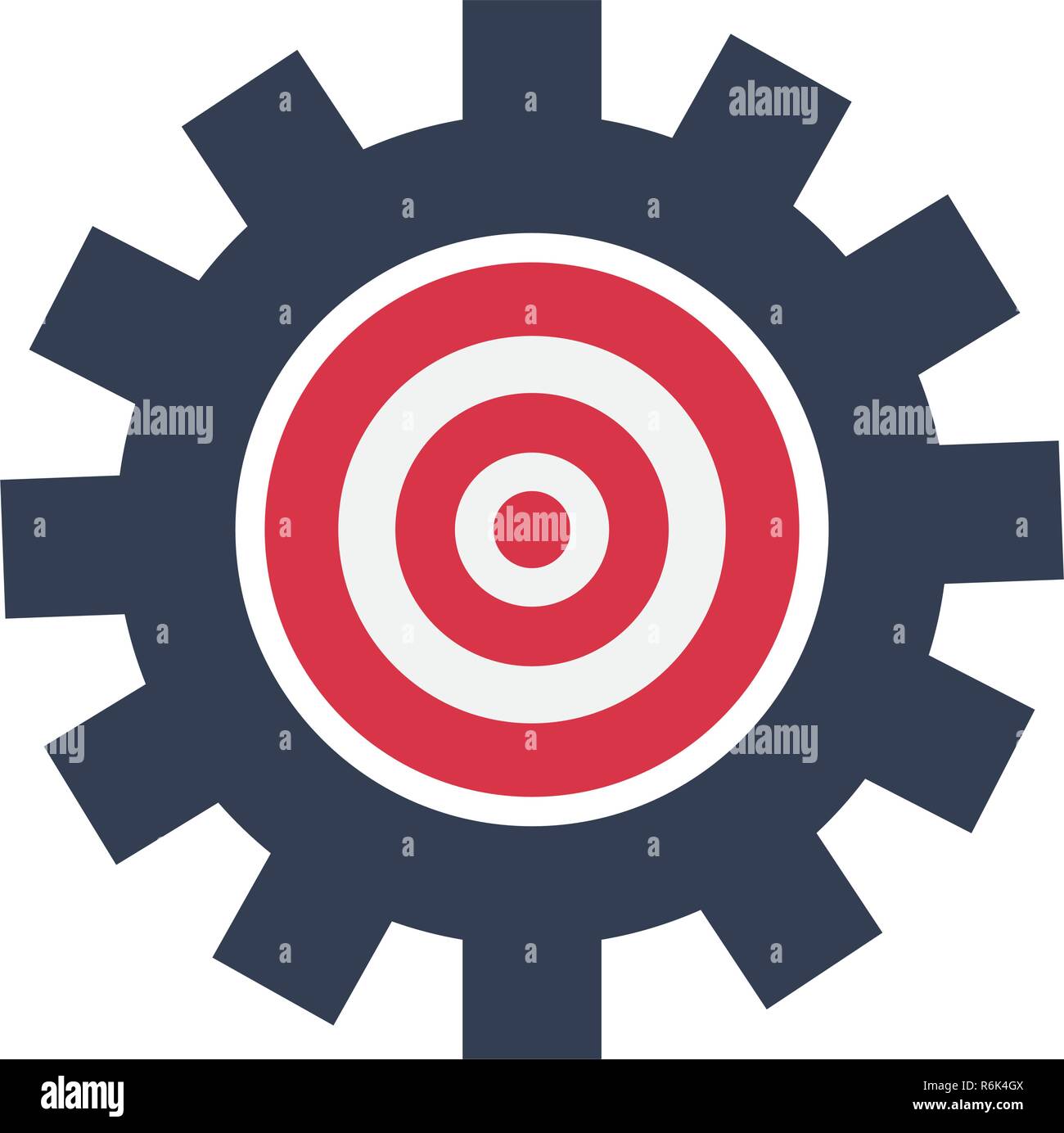 gear target on white background vector illustration Stock Vector Image ...