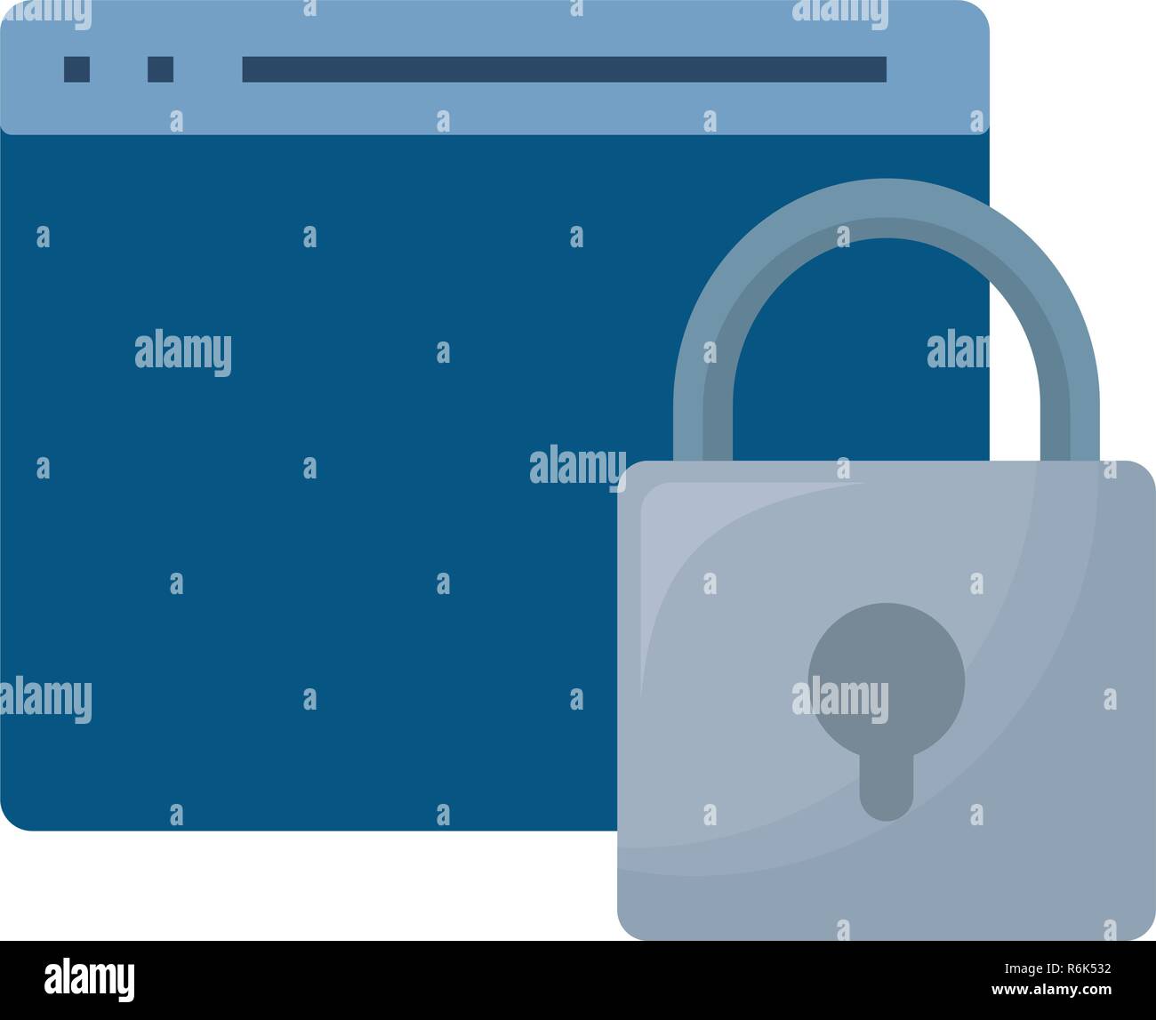 website security on white background vector illustration Stock Vector ...