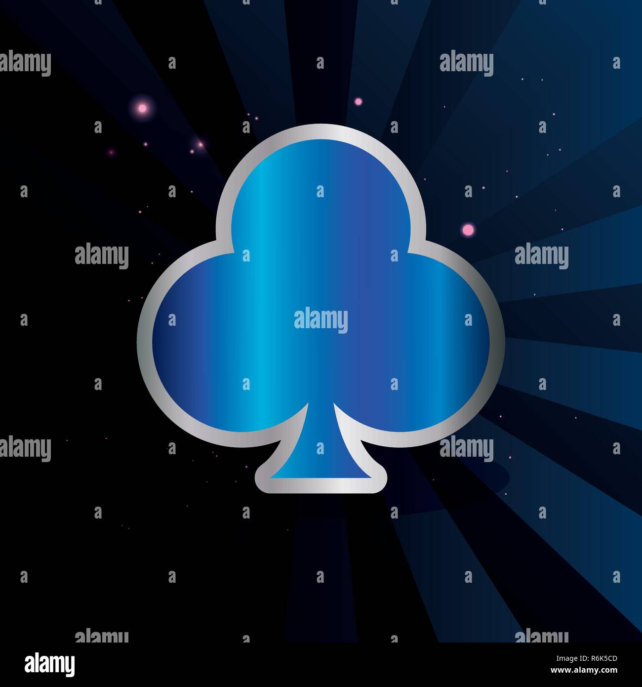 club card suit casino gamble vector illustration Stock Vector Image ...