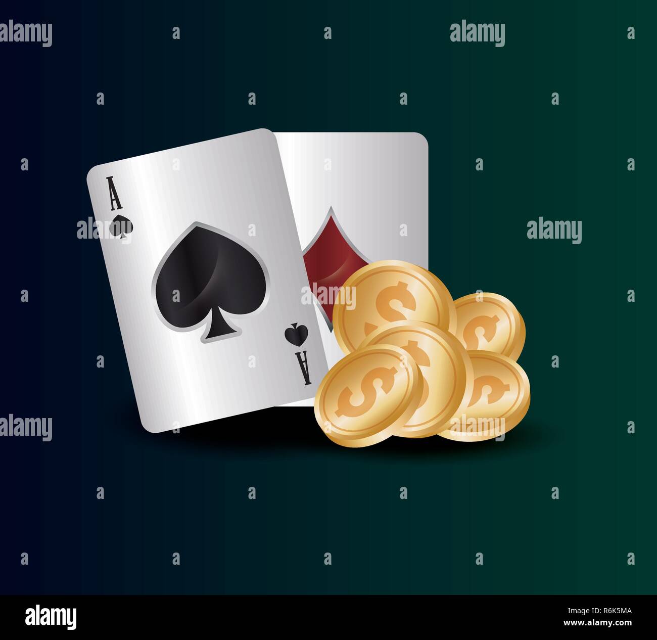 Spade coins Stock Vector Images - Alamy