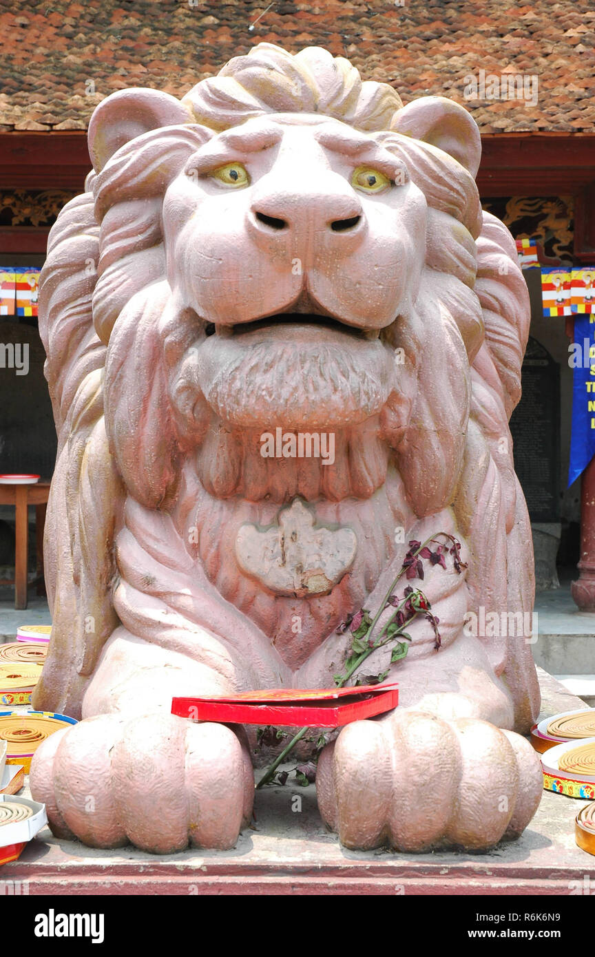 Chinese Imperial Lion, Guardian Lion stone, Chinese style sculpture, in ...