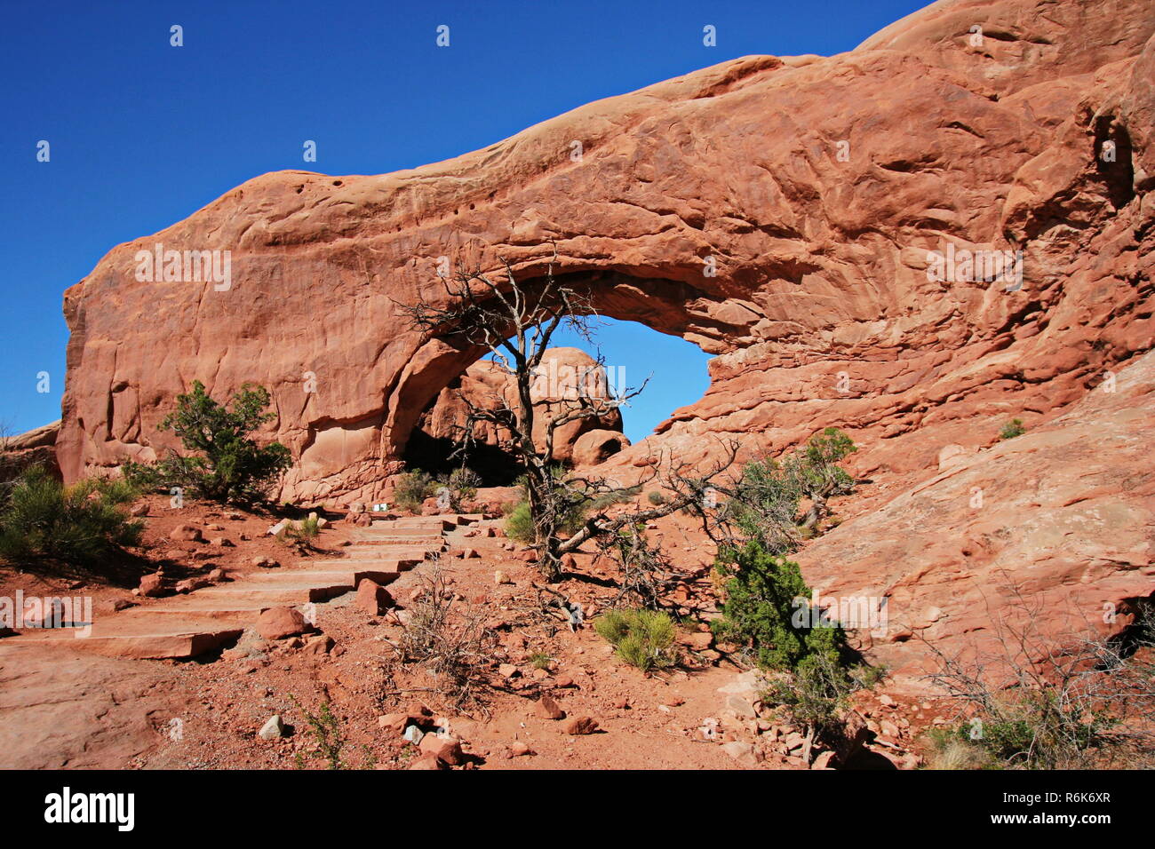 Windows Section of Arches National Park in Utah in the USA Stock Photo ...