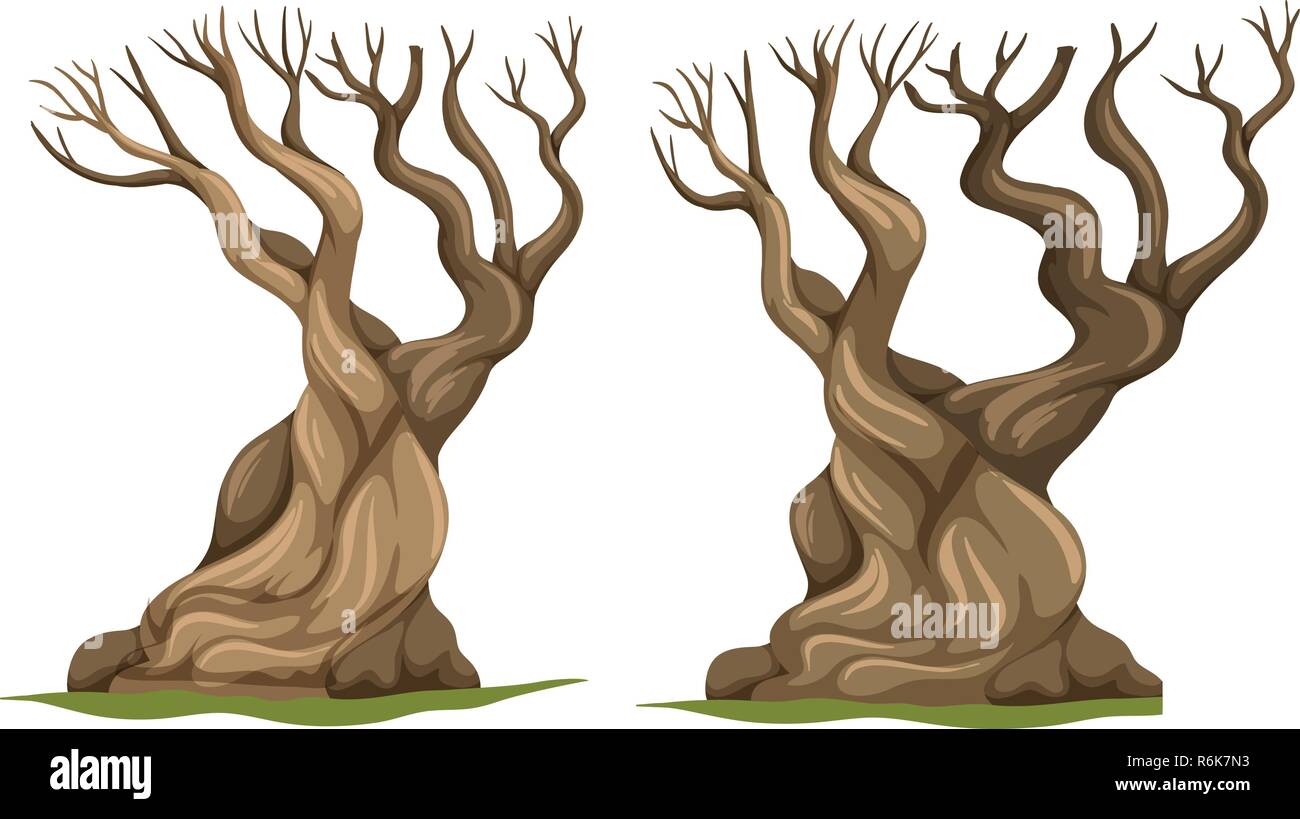 Set of dead tree illustration Stock Vector Image & Art - Alamy