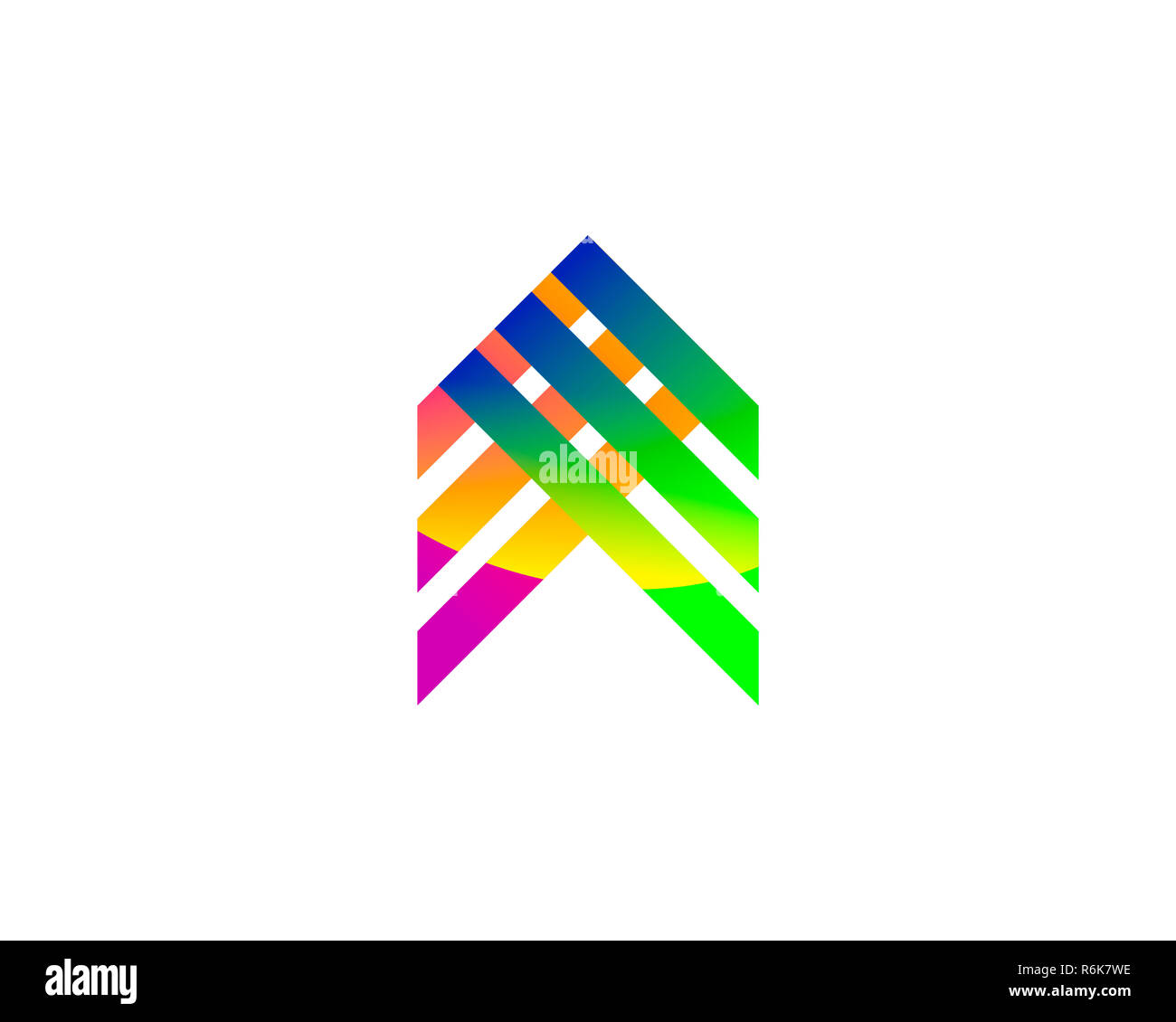 abstract arrow logo Stock Photo - Alamy