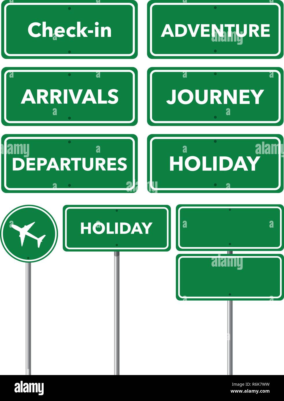 Set of holiday signs illustration Stock Vector Image & Art - Alamy