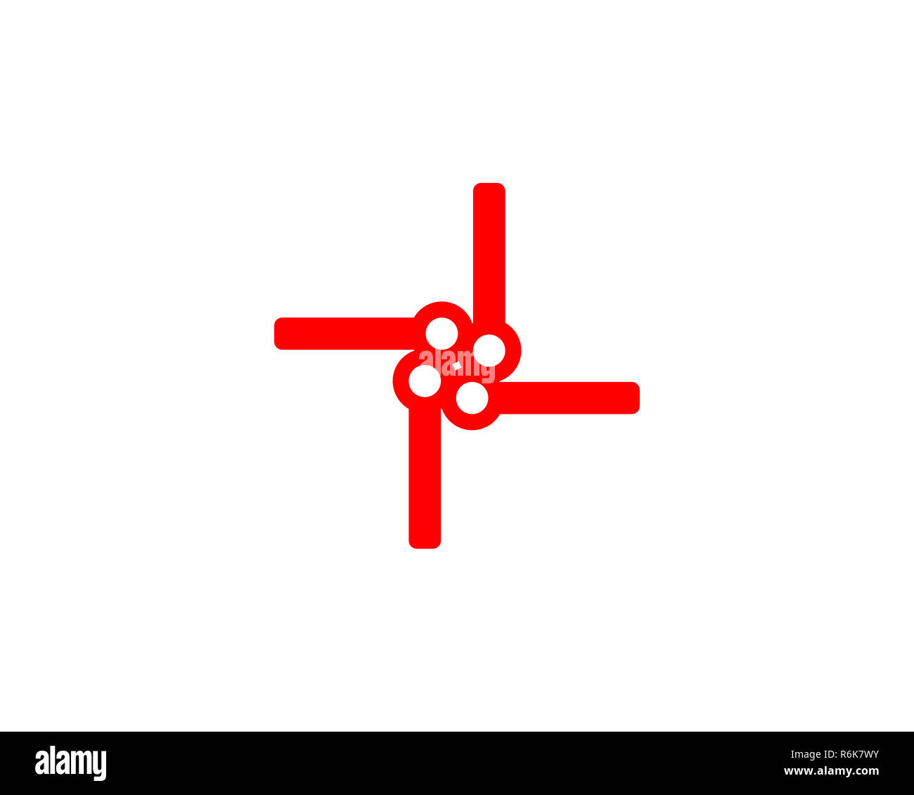 Hi tech swirl abstract Cut Out Stock Images & Pictures - Alamy