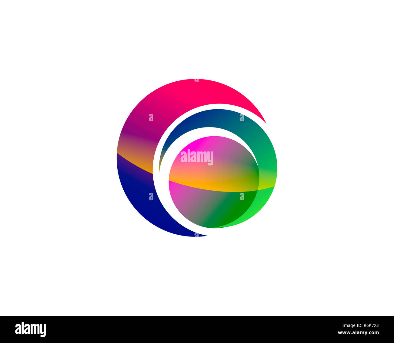 abstract circle logo Stock Photo - Alamy