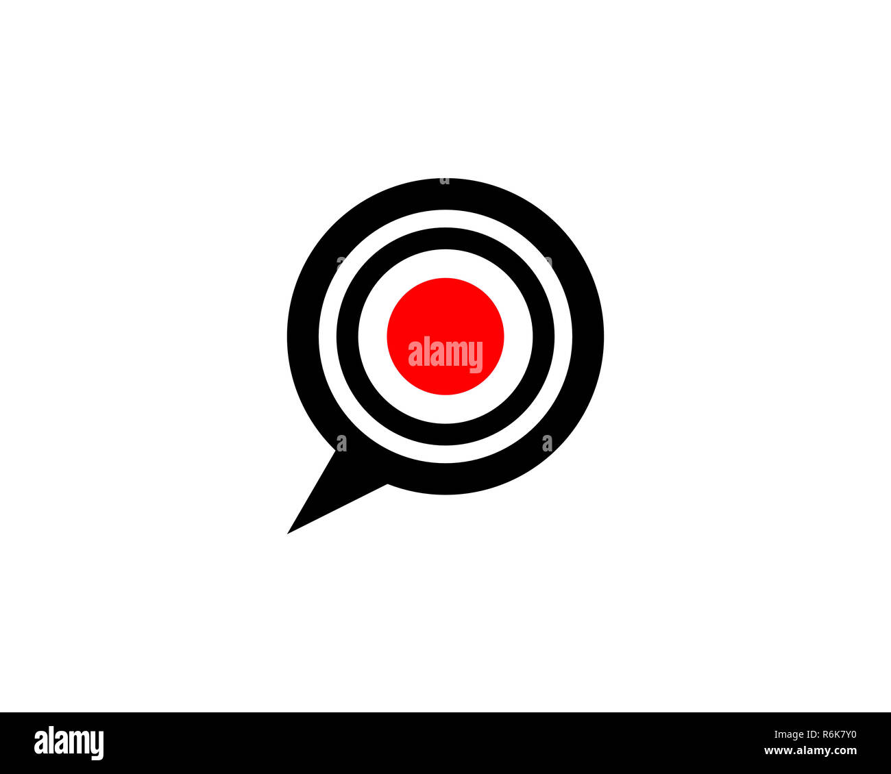 target bubble logo Stock Photo - Alamy