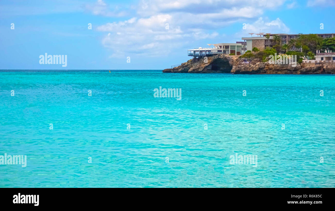 The beach at Maho Bay Stock Photo - Alamy