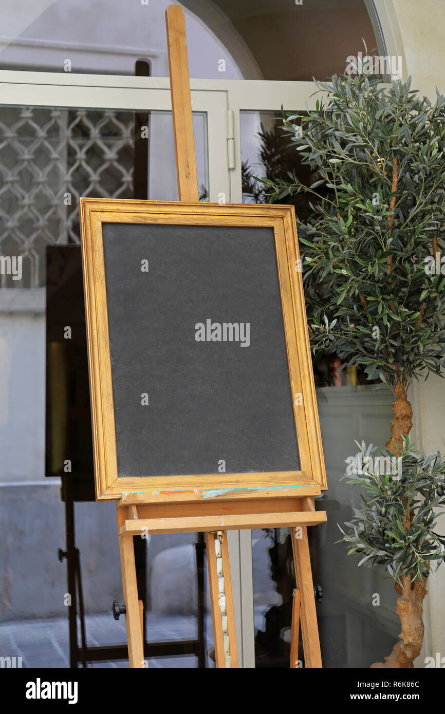 Easel menu frame black hi-res stock photography and images - Alamy