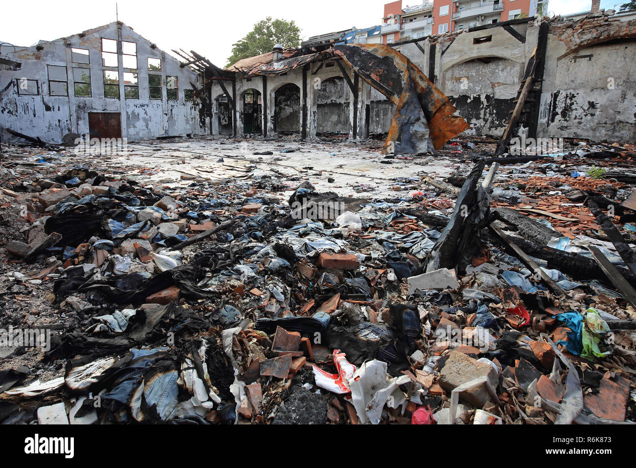 Garment Factory Damage Stock Photo - Alamy