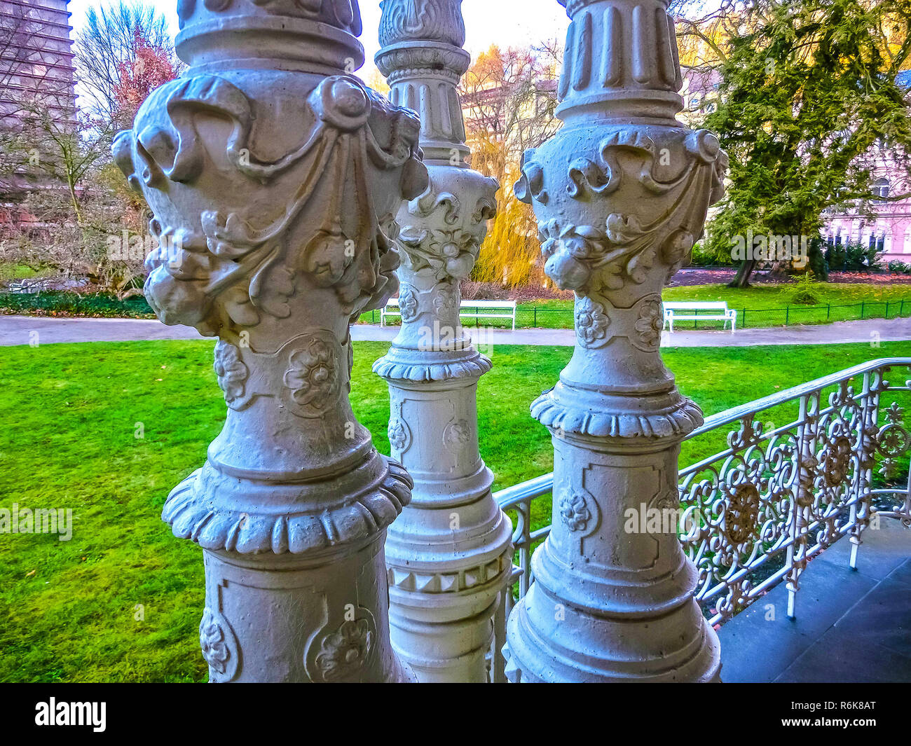 Hot springs colonnade in Karlovy Vary Stock Photo - Alamy