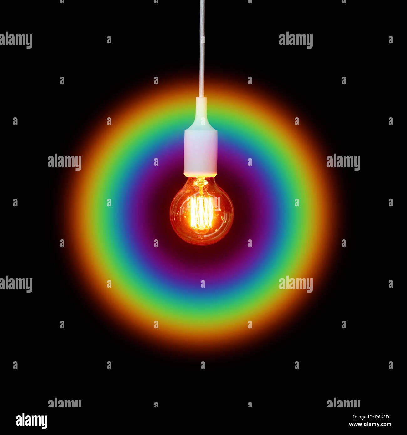 Rainbow Light Bulb Stock Photos & Rainbow Light Bulb Stock Images - Alamy