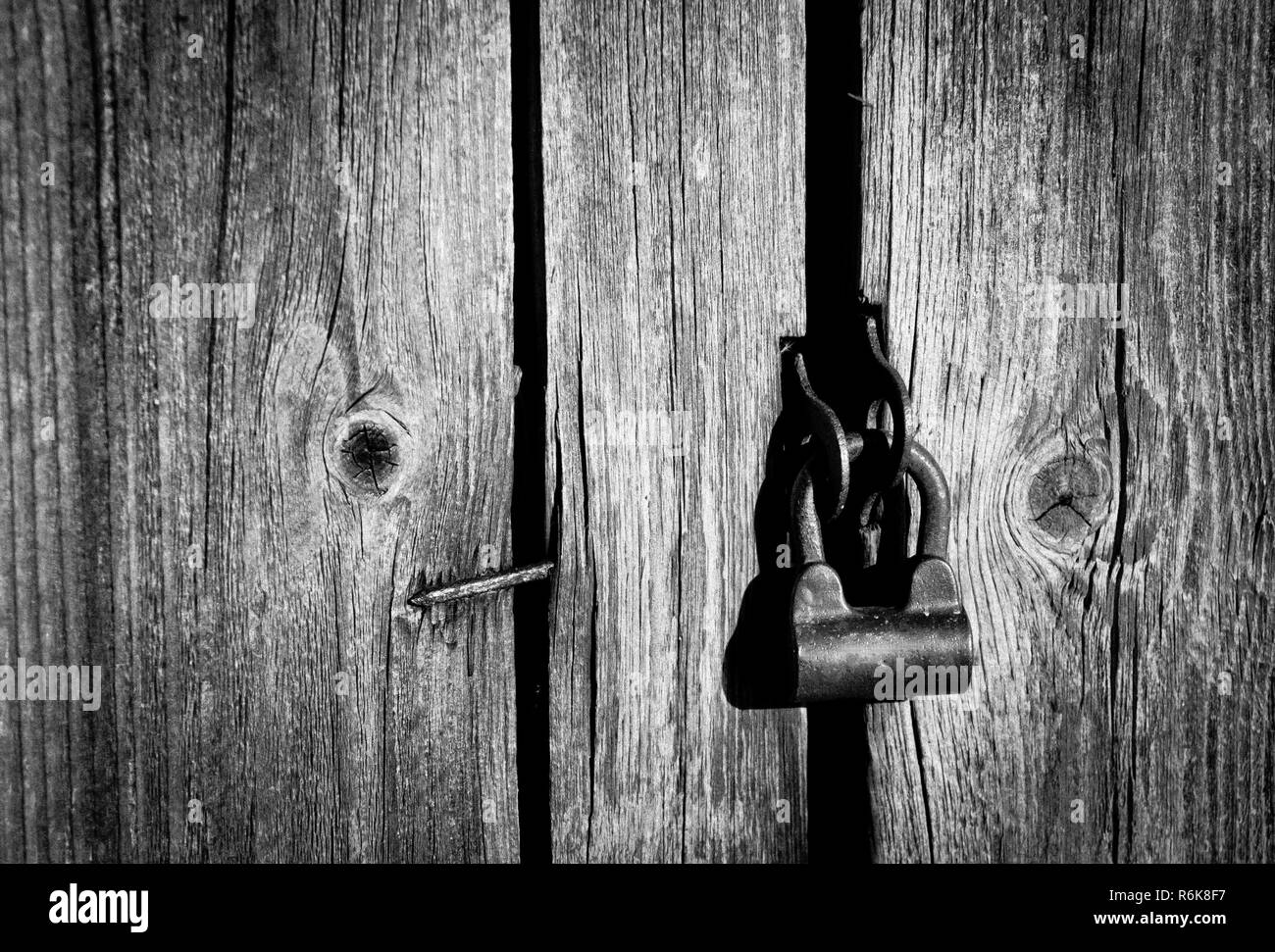 Very old lock Black and White Stock Photos & Images - Alamy