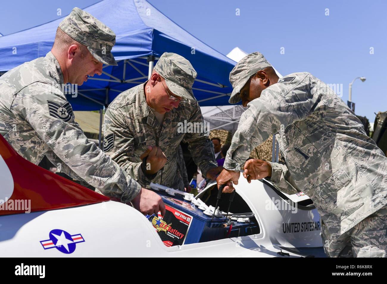 RRANCE, Calif. (May 20, 2017) Tech. Sgt. James Tench, left, Tech. Sgt ...