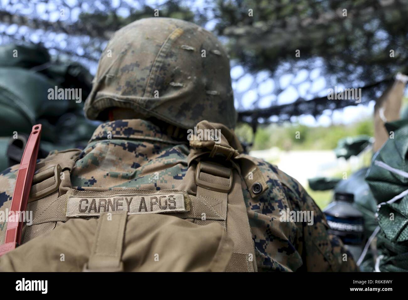U.S. Marine Corps Lance Cpl. Keith Carney, a military policeman with ...