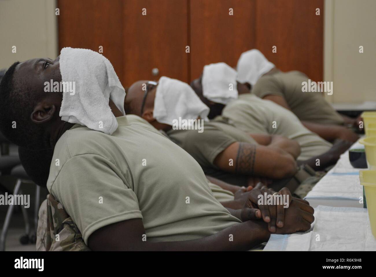 Soldiers assigned to the 3rd Infantry Division Sustainment Brigade use ...