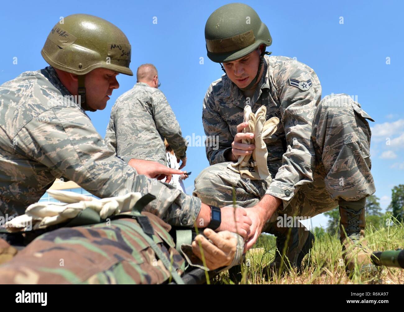 U.S. Airmen assigned to the 20th Medical Operations Support Squadron ...