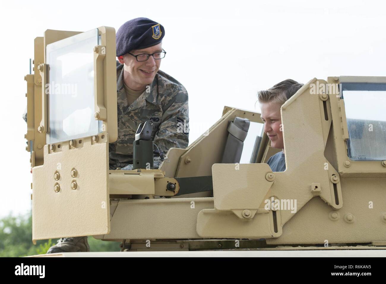 Staff Sgt. Mitchiner, 88th Security Forces Squadron patrolman, shows 12 ...