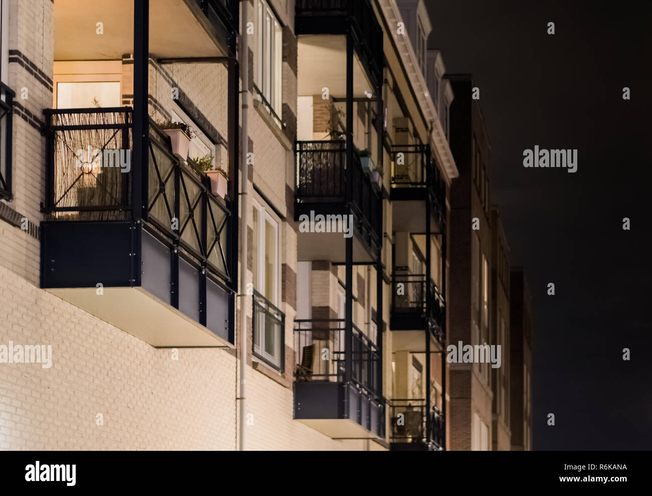 Decorated balcony night hi-res stock photography and images - Alamy