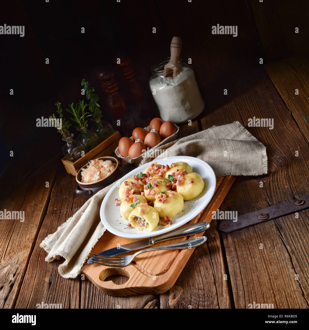 pyzy are a type of polish dumpling Stock Photo - Alamy
