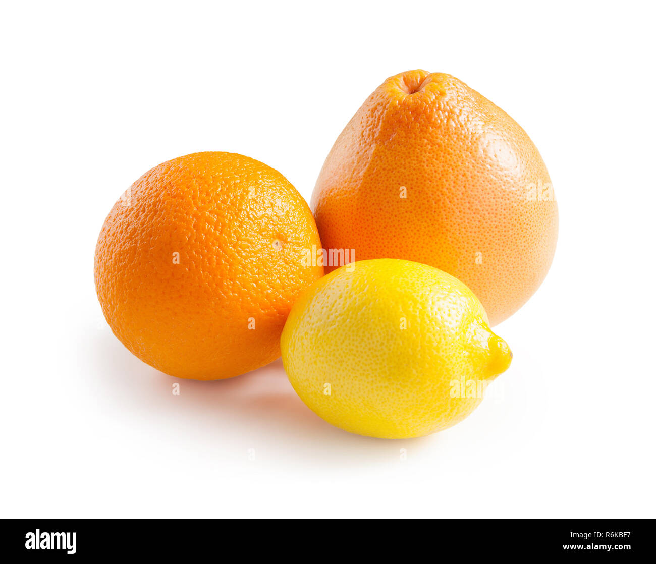 Orange. Lemon. Grapefruit. Ripe fresh orange, grapefruit and lemon ...