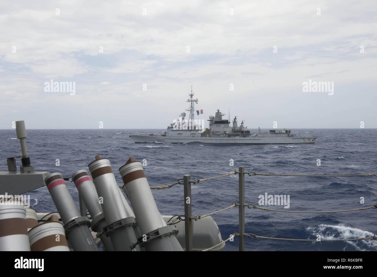 MEDITERRANEAN SEA (May 20, 2017) The French Navy Cassard-class anti-air ...