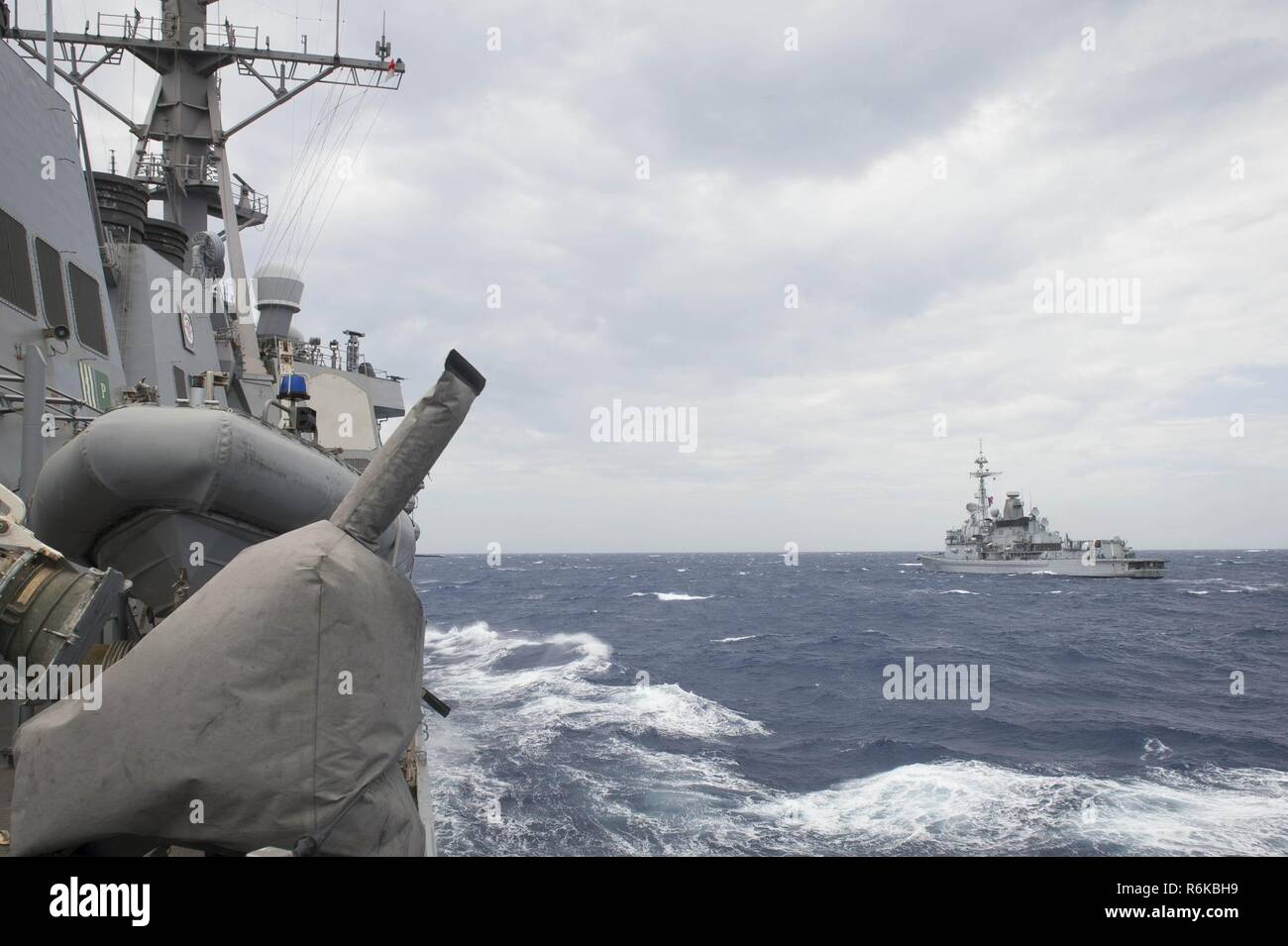 MEDITERRANEAN SEA (May 20, 2017) The French Navy Cassard-class anti-air ...