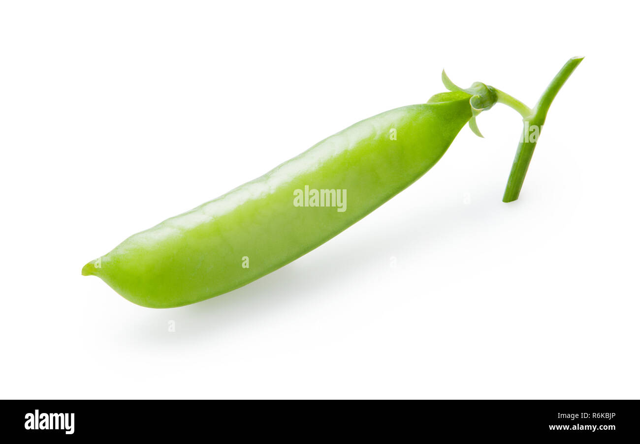 Peas. Fresh pea pod isolated on white background Stock Photo - Alamy