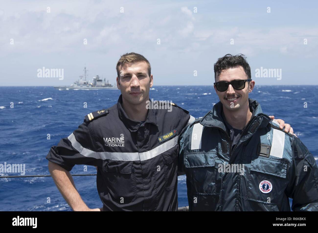 MEDITERRANEAN SEA (May 20, 2017) French Navy Lt. j.g. Nicolas Tomasini ...
